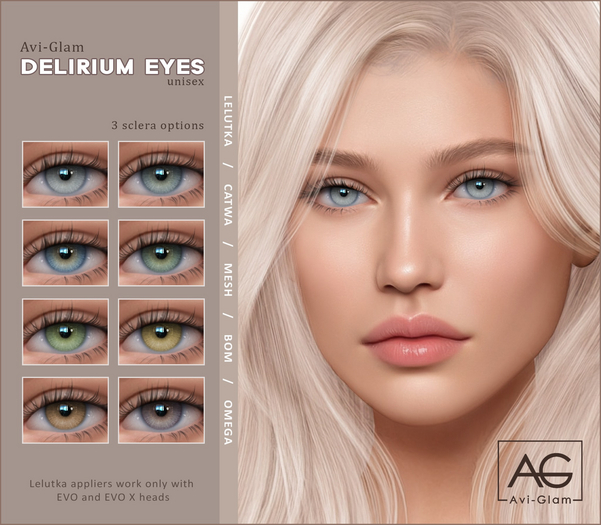Second Life Marketplace - AG. Delirium Eyes Pack