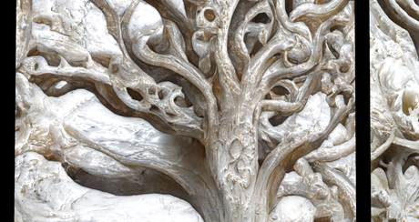 Second Life Marketplace - TGR - Stone - Marble Trees Set E boxed