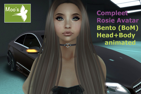 Second Life Marketplace - ROSIE FULL BENTO (BoM) AVATAR Head+Body+Skin ...
