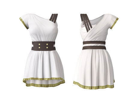 Second Life Marketplace - MI Female Gladiator Roman Mini Toga Dress For ...