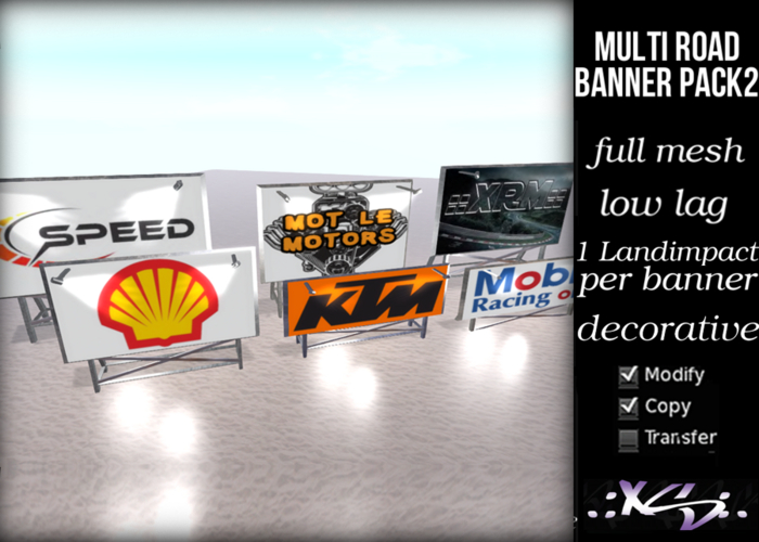 Second Life Marketplace - .:XS:.Multi road banner pack2