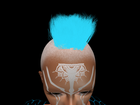 Second Life Marketplace - Cyberpunk Mohawk hair
