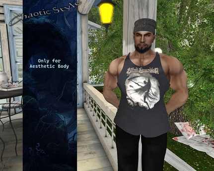 Second Life Marketplace - Chaotic Style TankTop Aesthetic Blind Guardian V1