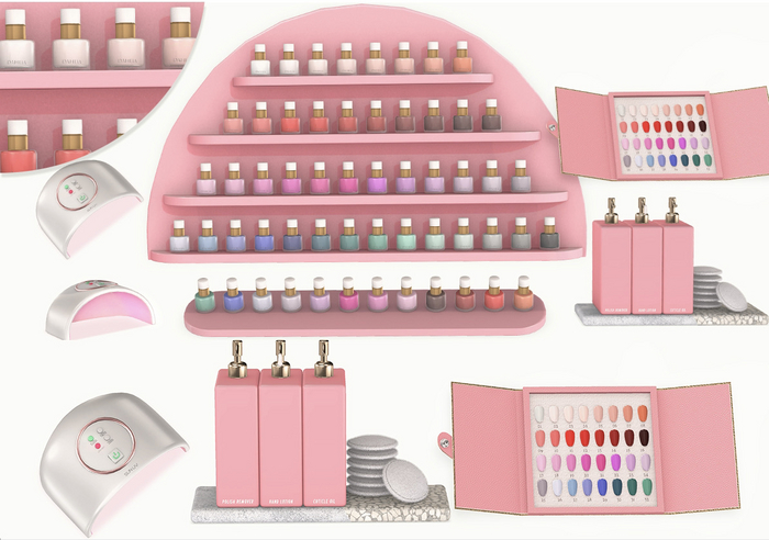 Second Life Marketplace - Dahlia - Manicured - Pink Set - Nail Salon ...