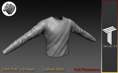 Second Life Marketplace - Gabriel_Shirt_Tweenster_Full_Perm