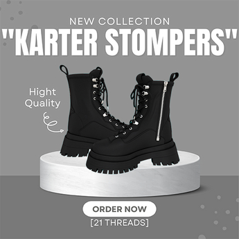 Second Life Marketplace - [21T] "KARTER STOMPERS" BLACK