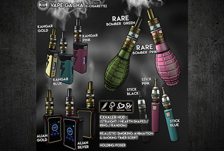 Second Life Marketplace - 04-[Since1975] Vape Set- Kangar Blue