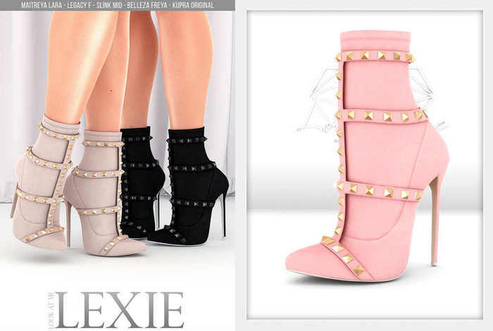 Second Life Marketplace Look At Me Lexie Boots Pink