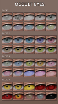 Second Life Marketplace - AG. Occult Eyes - Pack 1