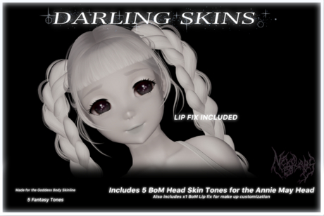 Second Life Marketplace - NEKOLABS - M4- Darling Head Skins Fantasy ...