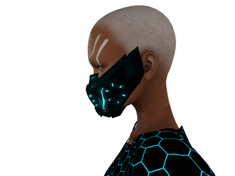 Second Life Marketplace - Cyberpunk breathing mask