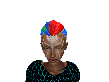 Second Life Marketplace - Cyberpunk hair - Dreadlock ponytail