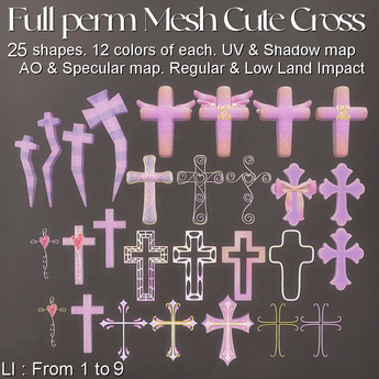 Second Life Marketplace - * Full Perm Mesh * Cute Cross