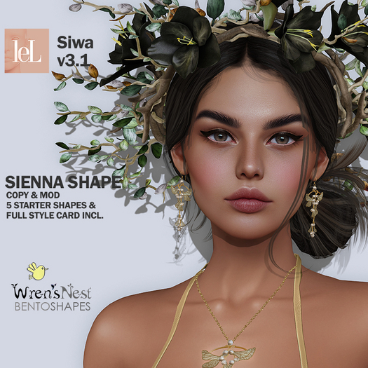 Second Life Marketplace - { wren's nest } Sienna shape -LeLutka Siwa v3.1