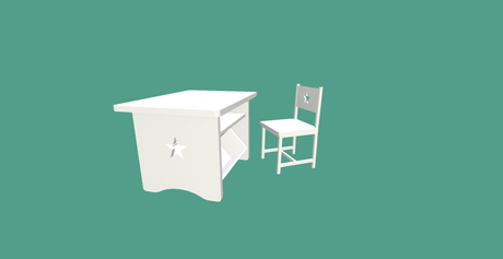 Second Life Marketplace - Kid's Star Table & Chairs