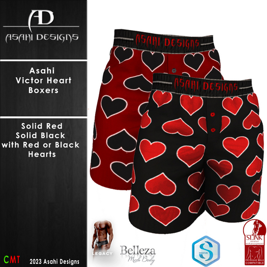 Second Life Marketplace - {AD} Victor Heart Boxers