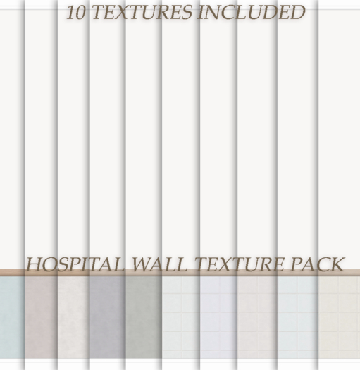 Second Life Marketplace - Miamor Textures - Seamless Hospital Wall Textures