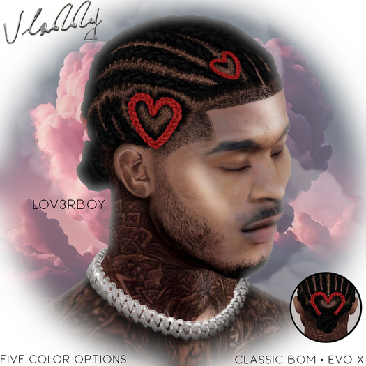 Second Life Marketplace - Vladdy // "L0V3RB0Y" Braids (Fatpack) (EVO X ...