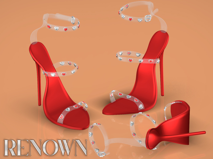 Second Life Marketplace - Renown . Valentina Heels [Red]