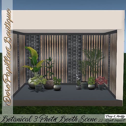 Second Life Marketplace - DPB Botanical 3 Photo Booth Scene (Copy & Modify)