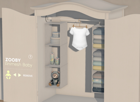 Second Life Marketplace - {Pink&Blue}Bear Closet Zooby Animesh Baby ...