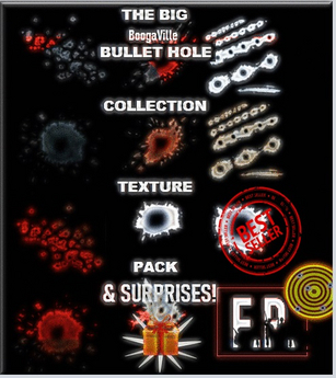Second Life Marketplace - BVC SCI FI Bullet hole texture set and ...