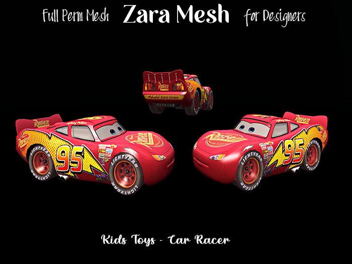 Second Life Marketplace - ZM - Kids Toys - Car Racer FULL PERMS