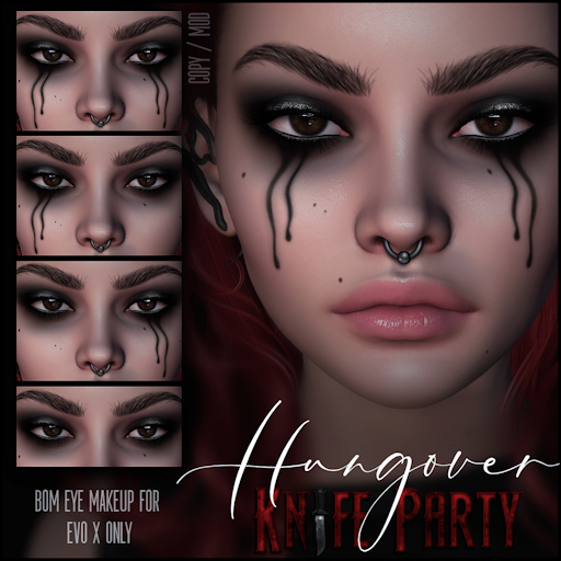 Second Life Marketplace - Knife Party // Hungover // Eye Makeup // Evo X