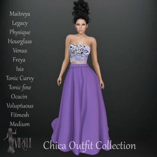 Second Life Marketplace - Virtue Chica Outfit {Purple}