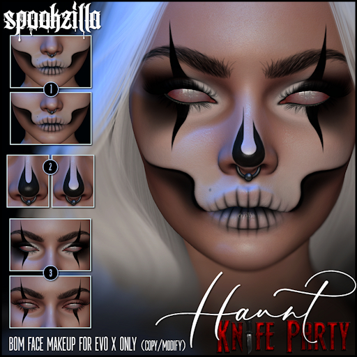 Second Life Marketplace - Knife Party // Haunt // Makeup Set // Evo X ...