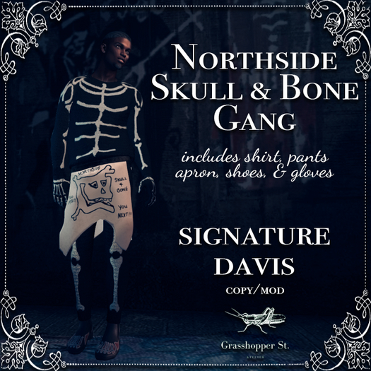 Second Life Marketplace - Grasshopper St Northside Bone Gang Suit Sig Davis
