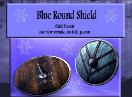 Second Life Marketplace - Blue Round Shield