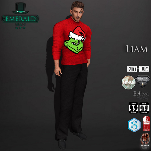 Second Life Marketplace - Liam Outfit Grinch Second Life Marketplace - Liam Outfit Grinch
