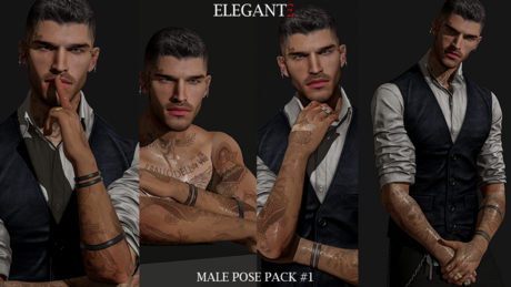 Second Life Marketplace - Elegante - Male Posepack 1
