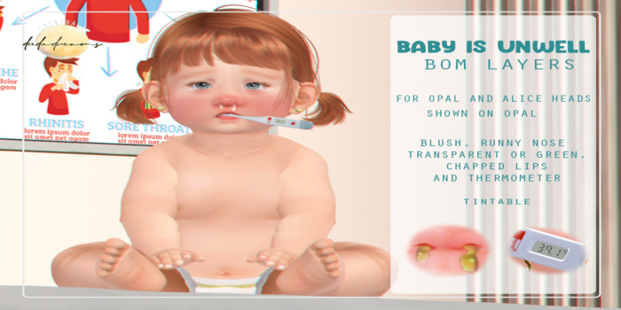 Second Life Marketplace - ~:DudaDreams: Baby is Unwell (SLUV map)
