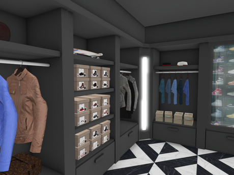 Second Life Marketplace - Hollyhood Men's Closet BLACK - FATPACK