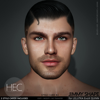 Second Life Marketplace - HEC - JIMMY SHAPE for LEL EvoX QUINN Head