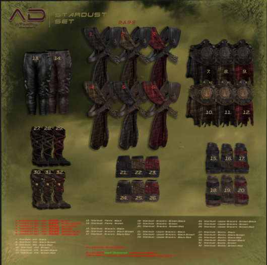 Second Life Marketplace - [AD] - Stardust SET - LEGACY M Complete Set
