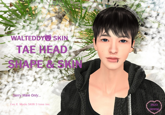 Second Life Marketplace - LeLUTKA TAE HEAD Shape & 3 skin