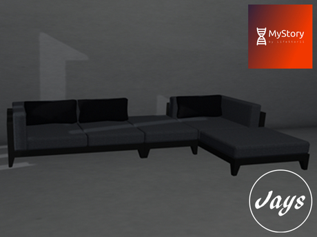 Second Life Marketplace - [Jays] Wicker Outdoor MyStory Couch
