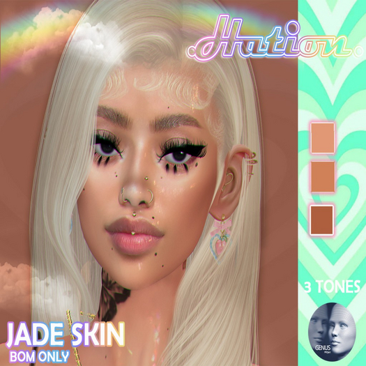 Second Life Marketplace - .HATION. GENUS Jade skin Tone 0