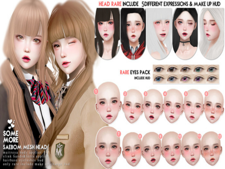 Second Life Marketplace - SOMEMORE / SaeBom mesh head - 09