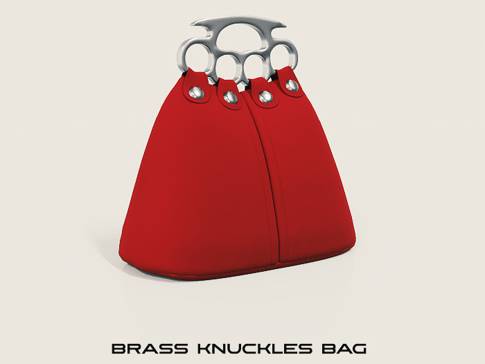 Second Life Marketplace - VB. Brass Knuckles Bag Red
