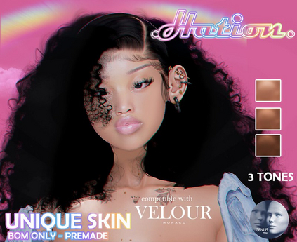 Second Life Marketplace - .HATION. Unique skin Velour tones DEMO