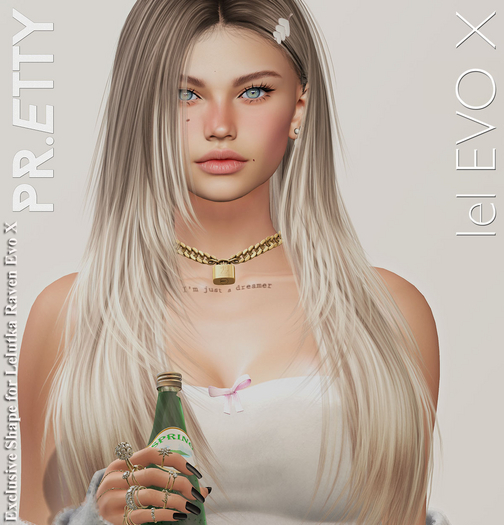 Second Life Marketplace - Amanda Shape for Lelutka Raven EvO X FATPACK