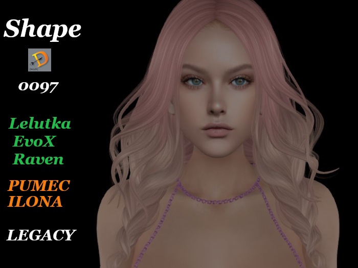 Second Life Marketplace - Lelutka Evox Raven head Shape 0097 ILONA LEGACY