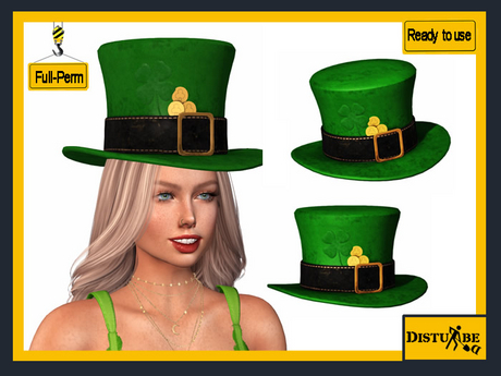 Second Life Marketplace - ::DisturbeD:: St. Patrick's Day Lucky Hat ...