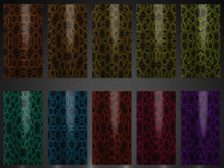 Second Life Marketplace - Twisted Lace Nail Texture Hud ONLY "BOXED"