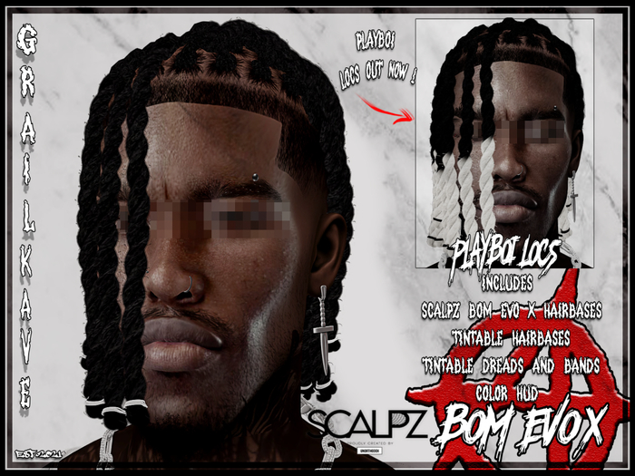Second Life Marketplace - [GK] PLAYBOI LOCS [ADD ME]