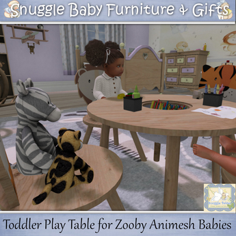 Second Life Marketplace - Toddler Play Table for Zooby Animesh Babies